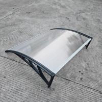 China TOPPC PC Canopy Polycarbonate Awning 600-1500mm Adjustable Bracket Sun Rain Protection for sale