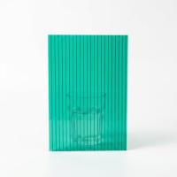 China TOPPC Green Polycarbonate Hollow Sheet 4mm to 20mm Lightweight Anti-UV for Roofing and Signage for sale