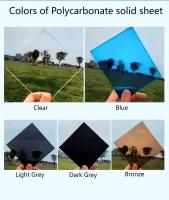 China TOPPC Polycarbonate Solid Sheet 0.8-18mm Thickness Anti-UV Weather Resistant Clear Lightweight for Roofing for sale