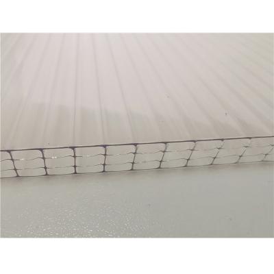 China Polycarbonate Hollow Sheet Anti UV Polycarbonate Panel Lightweight Impact Resistant Clear Protective Roofing Panels for sale