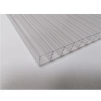 China Polycarbonate Hollow Sheet Anti UV Polycarbonate Panel Lightweight Impact Resistant Clear Protective Roofing Panels for sale