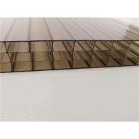 China TOPPC Four Layer PC Hollow Sheet Twin Wall Honeycomb Panel 4mm with PE Film Both Sides Anti UV for sale