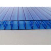 China TOPPC Four Layer PC Hollow Sheet Twin Wall Honeycomb Panel 4mm with PE Film Both Sides Anti UV for sale