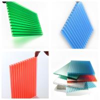 China Protective PE Film PC Hollow Sheet 4mm to 20mm Polycarbonate Sheet for Construction Roofing for sale