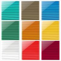 China Protective PE Film PC Hollow Sheet 4mm to 20mm Polycarbonate Sheet for Construction Roofing for sale