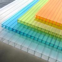 China Protective PE Film PC Hollow Sheet 4mm to 20mm Polycarbonate Sheet for Construction Roofing for sale