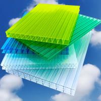 China Opal Polycarbonate Hollow Sheet 4mm to 20mm Twin Wall Honeycomb Anti UV Durable Construction Material for sale