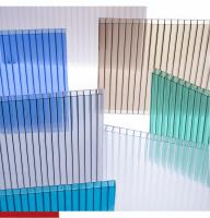 China Protective PE Film PC Hollow Sheet 4mm to 20mm Polycarbonate Sheet for Construction Roofing for sale