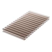 China Twin Wall Polycarbonate Sheet 2.1x5.8m UV Resistant B2 Fire Rated Insulated Panel for Greenhouses Skylights for sale