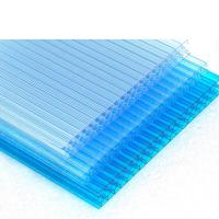 China Twin Wall Polycarbonate Sheet 2.1x5.8m UV Resistant B2 Fire Rated Insulated Panel for Greenhouses Skylights for sale