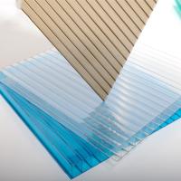 China Twin Wall Polycarbonate Sheet 2.1x5.8m UV Resistant B2 Fire Rated Insulated Panel for Greenhouses Skylights for sale
