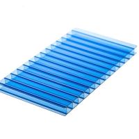 China Twin Wall Polycarbonate Sheet 2.1x5.8m UV Resistant B2 Fire Rated Insulated Panel for Greenhouses Skylights for sale