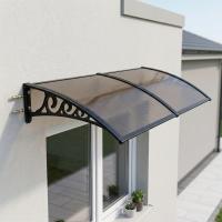 China Wall-mounted Polycarbonate canopy built for window awning projects delivering effective sunshade and sturdy construction for sale