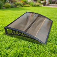 China TOPPC06 Polycarbonate Window Awning 2.5mm Solid 5.0mm Hollow with Plastic or Aluminum Bracket for sale