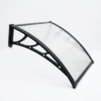 China TOPPC Polycarbonate Window Awning 2.5mm Solid or 5.0mm Hollow Sheet Clear or Bronze Roof for sale