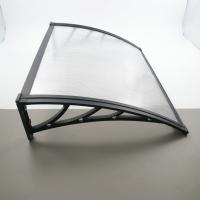 China TOPPC Polycarbonate Window Awning 2.5mm Solid or 5.0mm Hollow Sheet Clear or Bronze Roof for sale