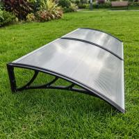 China TOPPC Polycarbonate Window Awning 2.5mm Solid or 5.0mm Hollow Sheet Clear or Bronze Roof for sale