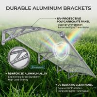 China Polycarbonate Window Awning 2.5mm Solid 5.0mm Hollow Manual Operation Aluminium Profile for sale