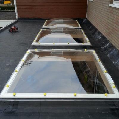 China Polycarbonate Dome Skylight 300mm to 2000mm Custom Sizes Easy Install Roof Light Cover for sale