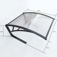 China Transparent  Polycarbonate Hollow sheet Roofing Plastic Bracket Lawn Mower Canopy Easy install for sale