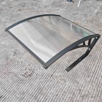 China Transparent  Polycarbonate Hollow sheet Roofing Plastic Bracket Lawn Mower Canopy Easy install for sale