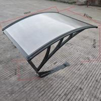 China Transparent  Polycarbonate Hollow sheet Roofing Plastic Bracket Lawn Mower Canopy Easy install for sale