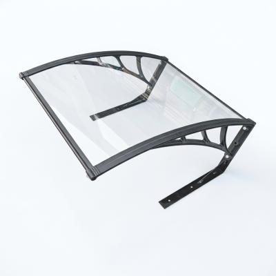 China Transparent  Polycarbonate solid sheet Roofing Plastic Bracket Lawn Mower Canopy Easy install for sale
