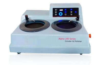 China Double Wheels Grinding And Polishing Machine Alpha-200 Single Controlled for sale