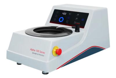 China Single Wheel Grinding And Polishing Machine Programmable Flush Time Alpha-100 for sale