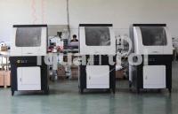 China Double Cutting Wheel Automatic Specimen Cutting Machine with Water Cooling Touch Controller for sale