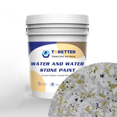 China Water Based Exterior Outdoor Stone Wall Paint Weather Resistant Liquid Same As 3 Trees for sale