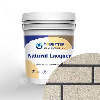 China Natural Sand Acrylic Emulsion Coating Paint Stone Effect Wall Paint Rock Pieces Sand Colorful Flake for sale
