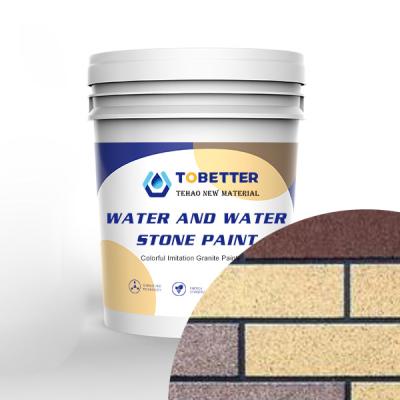 China Acrylic Copolymer Paint Grey Imitation Granite Stone Construction Base Outdoor Surface for sale