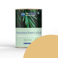 China Eco-Friendly Matte Yellow Paint Smooth Dull Finish With Formaldehyde Blocking Stain Resistant for sale