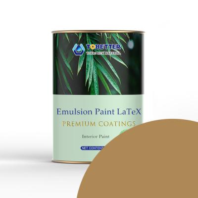 China Eco Brown Anti Formaldehyde Interior Wall Coating Paint Mildew Resistant Easy-Clean for sale
