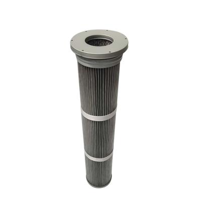 China Pleated Dust Collector Filter Cartridge 178mm x 145mm Polyester HEPA Air Filter for sale