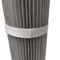 China Pleated Dust Collector Filter Cartridge 178mm x 145mm Polyester HEPA Air Filter for sale