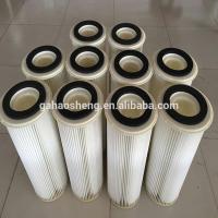 China 99.99% Pleated Filter Bags for Gas Turbine Pressure Vessel Air Filtration 0.6-1.2 m/min for sale