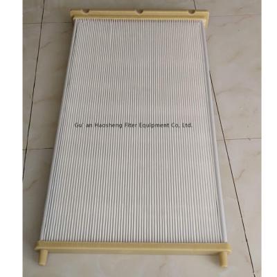 China 99.99% Polyester Coalescing Filter Cartridge Flat Type Dust Filter 0.6-1.2 m/min for sale