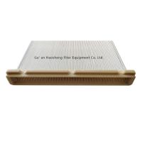 China 99.99% Polyester Coalescing Filter Cartridge Flat Type Dust Filter 0.6-1.2 m/min for sale
