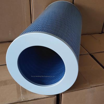 China 2u Cylindrical Air Compressor Filter Element Nano Flame Retardant for sale