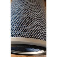 China 2u Cylindrical Air Compressor Filter Element Nano Flame Retardant for sale