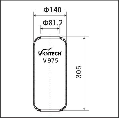 China W01-095-0439 975N Gas Filled Air Spring for Truck Trailer & Bus Suspension Systems | OEM 6453741 for sale