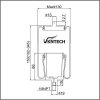 China VKNTECH 1S7056 Cabin Air Spring Replacement for Firestone W02-358-7056 Mack KW 1102-0043 for sale