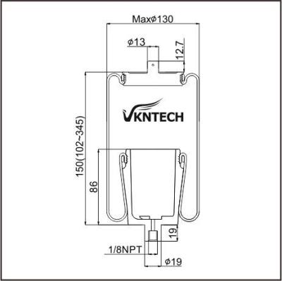 China VKNTECH 1S7056 Cabin Air Spring Replacement for Firestone W02-358-7056 Mack KW 1102-0043 for sale