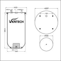 China Trailer Air Spring SAF 2923 1K7238 2.229.0003.00 Contitech Firestone Replacement 4-5mm Rubber for sale