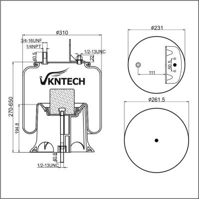 China AIR SPRING Firestone W01-358-9473 1T15V-8  Goodyear 1R12-586 566243038  REPLACE BY VKNTECH 1K9473 for sale