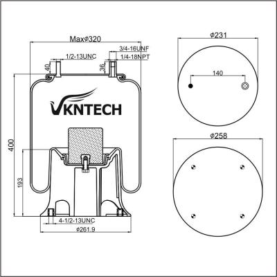 China AIR SPRING NEWAY 905-57-099  TRIANGLE 8360 6373  Contitech 9 10-21 P 360  Firestone W01-358-9320 1T15M-11  Goodyear 1R12-363 REPLACE BY VKNTECH 1K9320 for sale