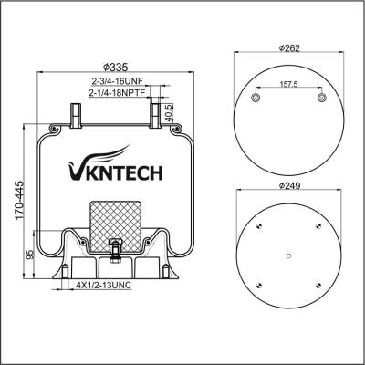 China TRAILER AIR SPRING RIDEWELL 1001R13109G  Contitech 10 10-15 S 871  Firestone W01-358-8782 1T17B-5  Goodyear 1R13-109 REPLACED BY VKNTECH 1K8782 for sale