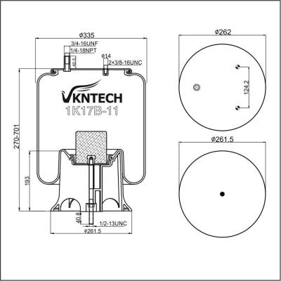 China TRAILER AIR SPRING NEWAY 90557243  Contitech 10 10-21 P 964  Firestone W01-358-8744 1T17B-11 REPLACED BY VKNTECH 1K8744 for sale